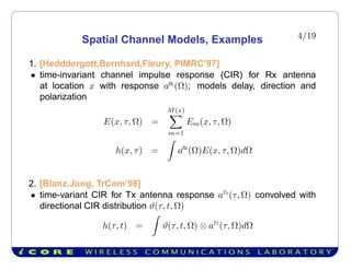 3D Spatial Channel Modeling | PDF