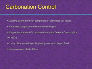 Effect of organic content on carbonation rate of cement stabilised soils | PDF