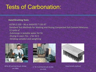 Effect of organic content on carbonation rate of cement stabilised ...