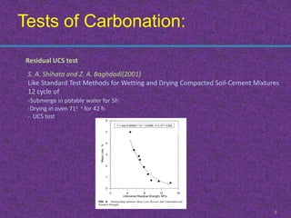 Effect of organic content on carbonation rate of cement stabilised soils | PDF