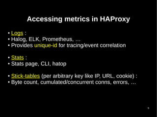 Observability tips for HAProxy | PPT