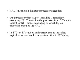 Hyper Threading technology | PPT