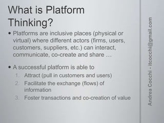 From Pipelines to Platform thinking | PPTX