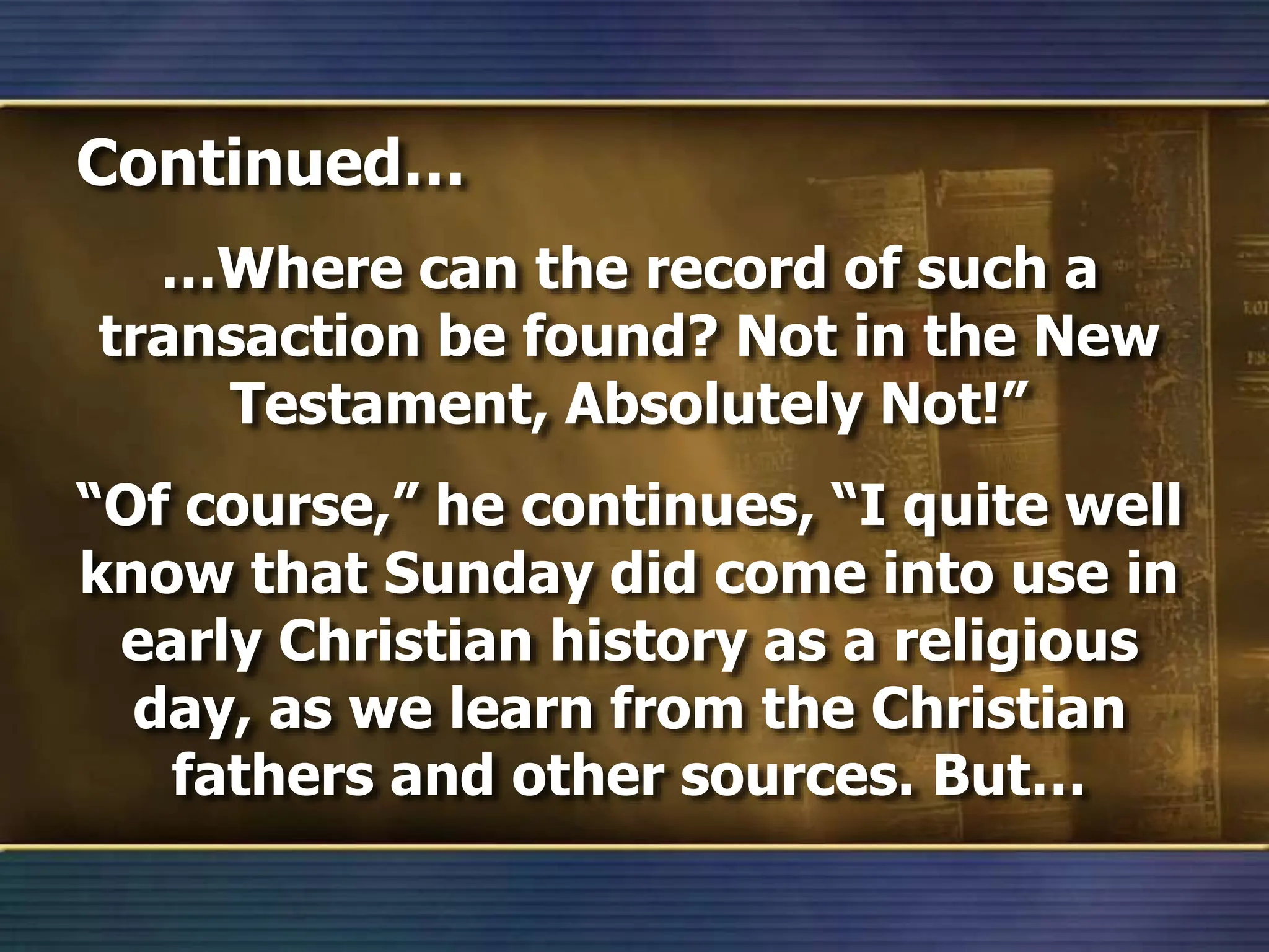 Sabbath and rest, learn the true meaning of the Sabbath day | PPTX