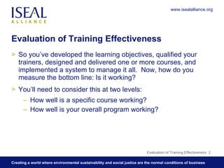 9. Evaluation of Training Effectiveness | PPT
