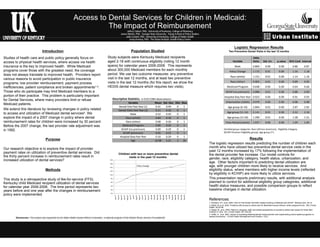 Access to Dental Services for Children in Medicaid: The Impact of ...