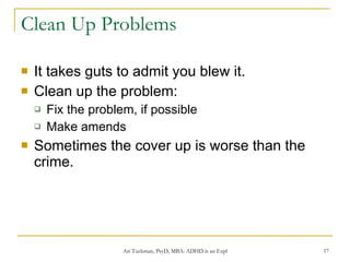 ADHD is an Explanation, Not an Excuse | PPT | Medical Health