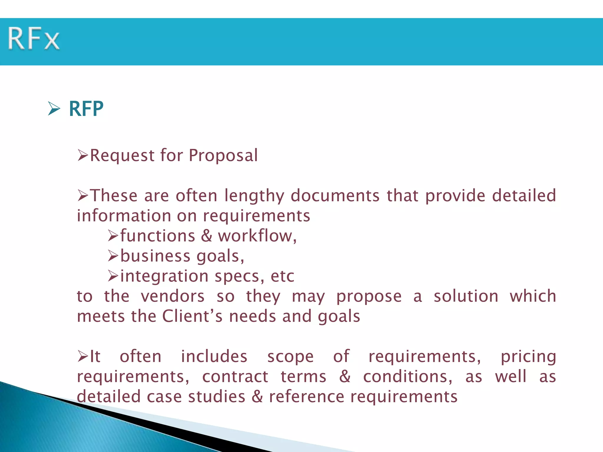 Presales, solution design & bid management an overview | PPTX