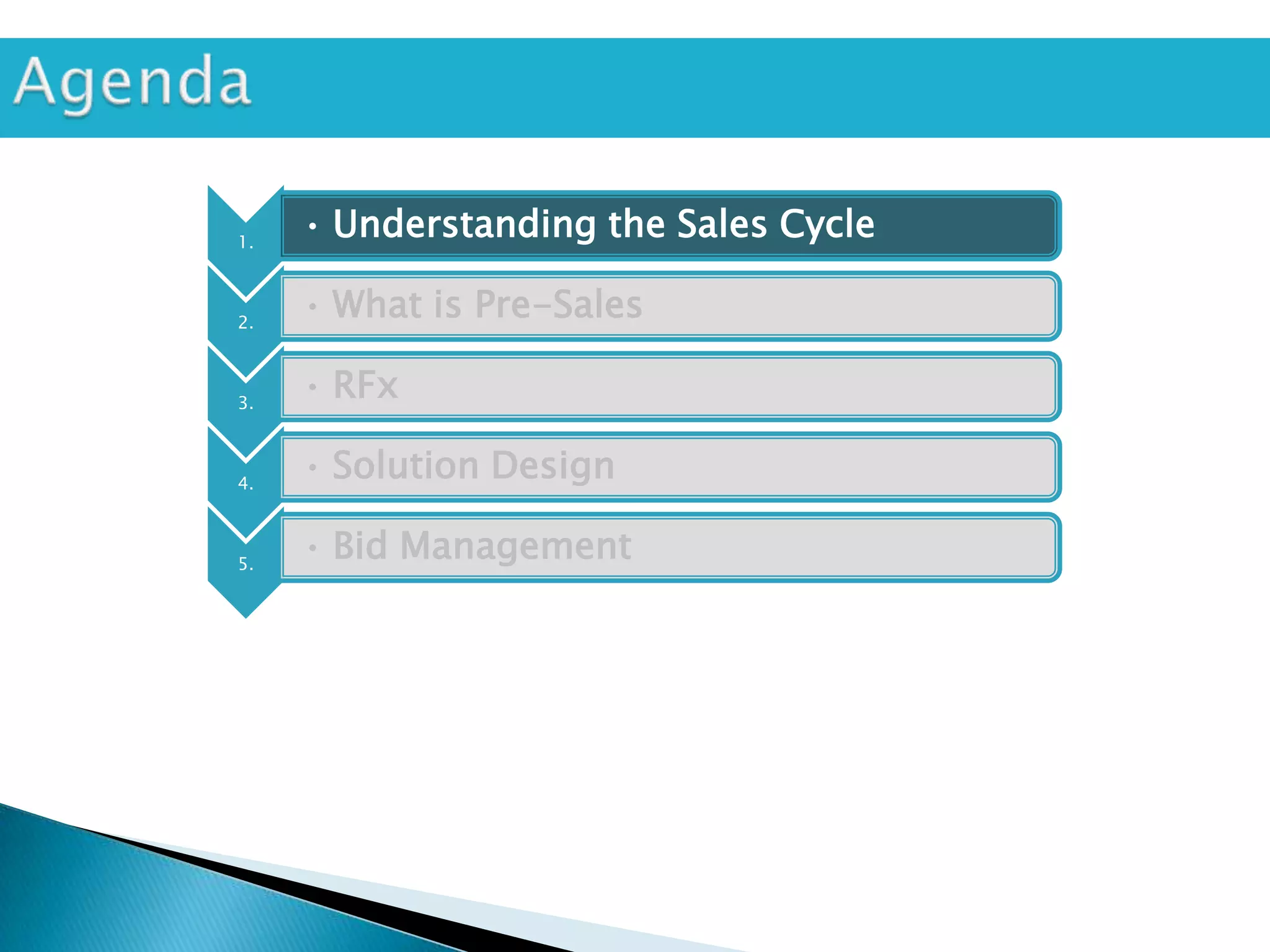 Presales, solution design & bid management an overview | PPTX