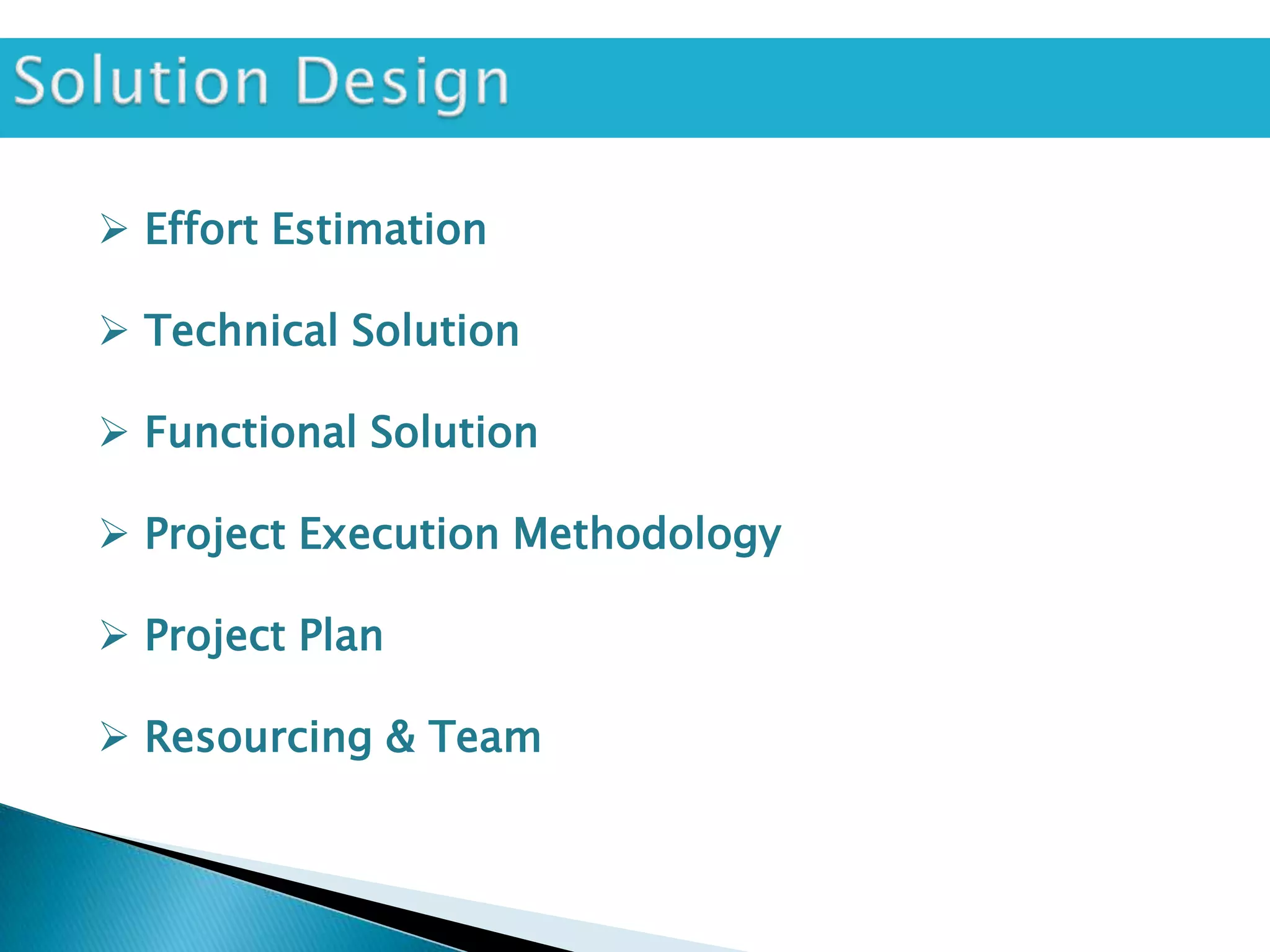 Presales, solution design & bid management an overview | PPTX