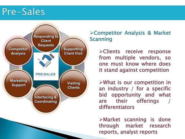 Presales, solution design & bid management an overview | PPTX