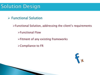 Presales, solution design & bid management an overview | PPTX