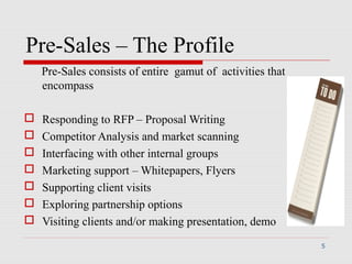 Pre Sales \'The Axle In Sales\' | PPT | Sales | Business