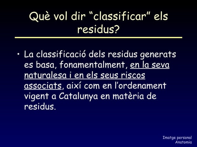 Gestió de residus | PPT