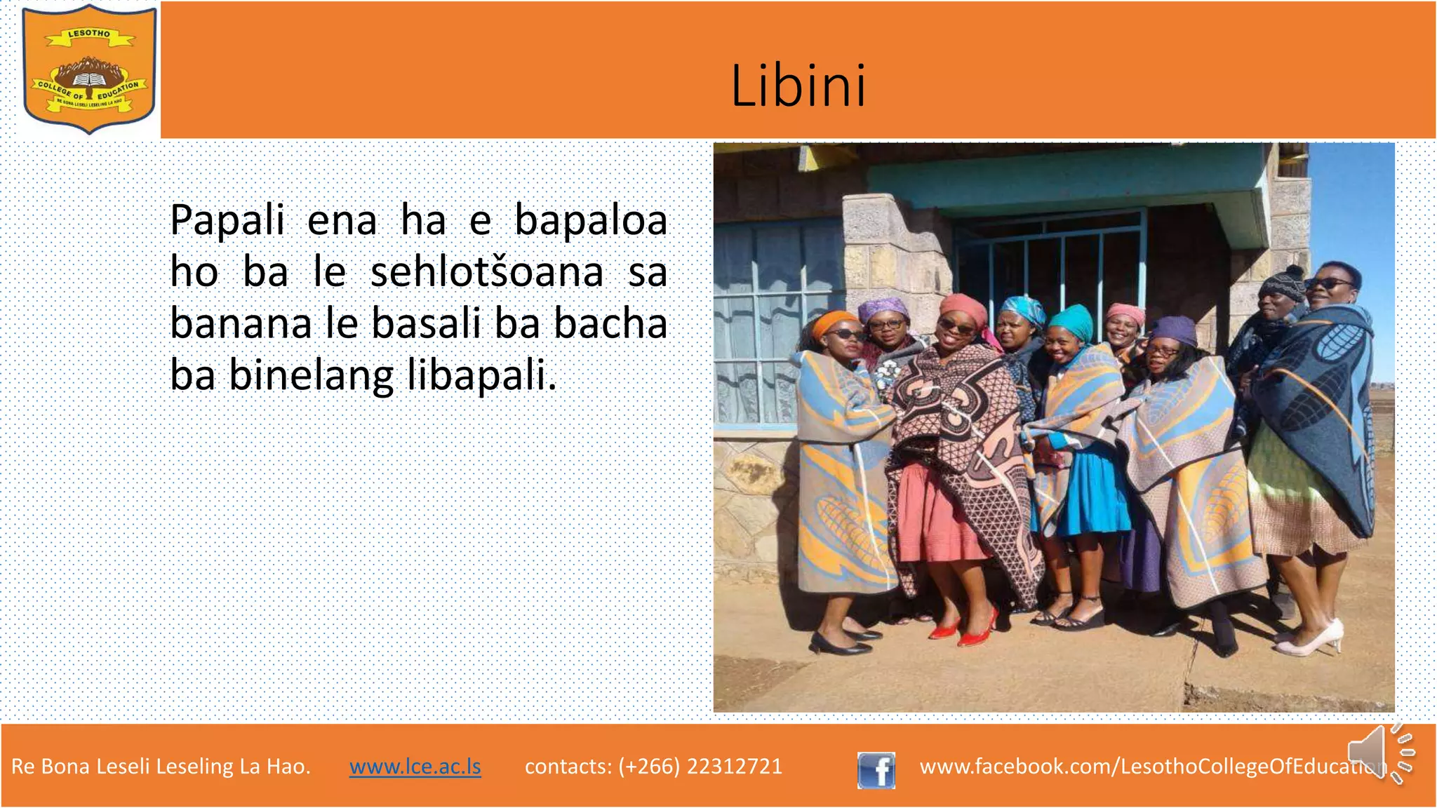 Mokhibo oa Sesotho | PPTX