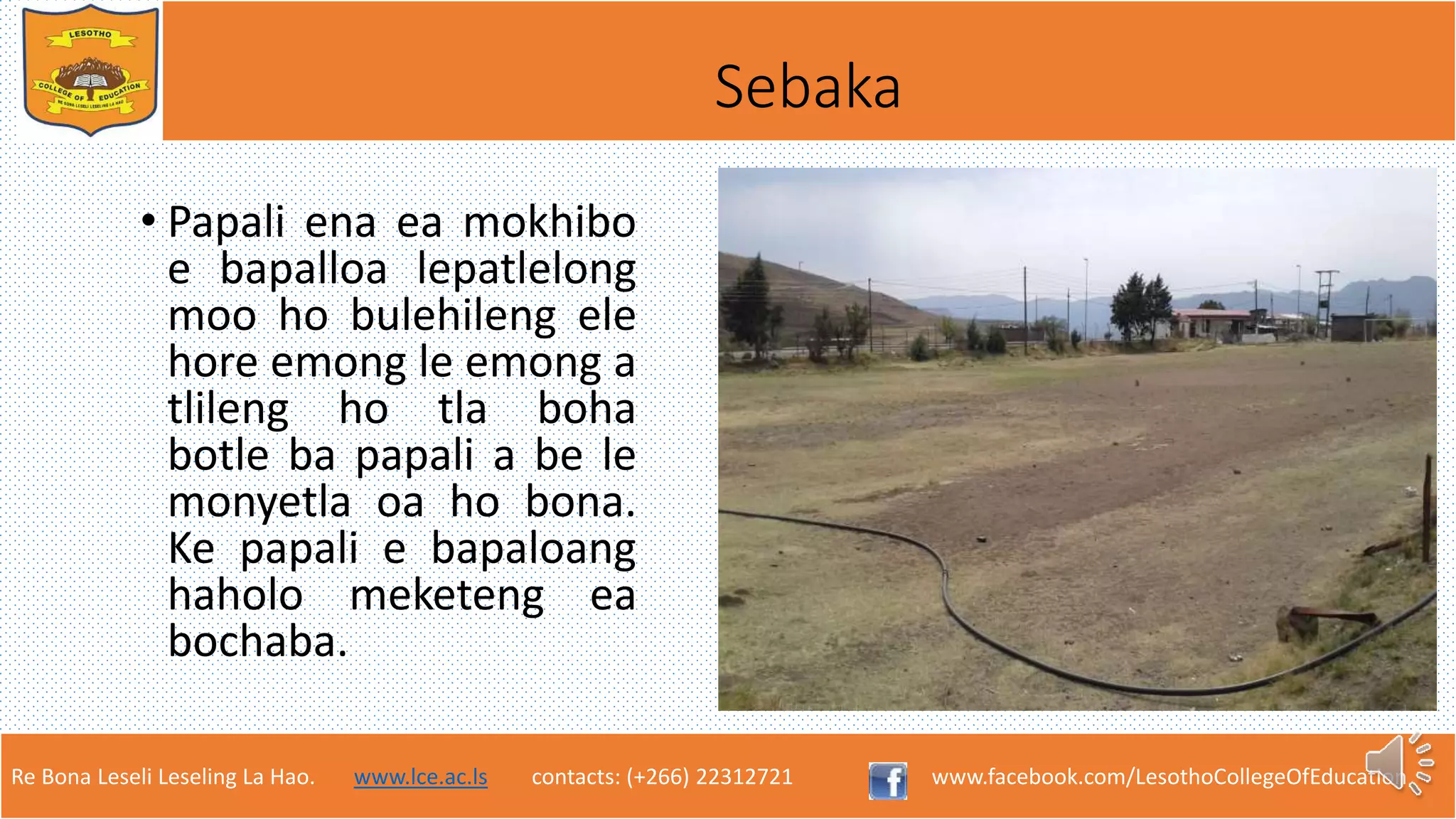 Mokhibo oa Sesotho | PPTX
