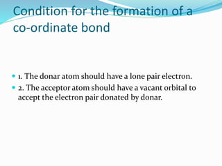 co-ordinate bond ( 2) | PPTX
