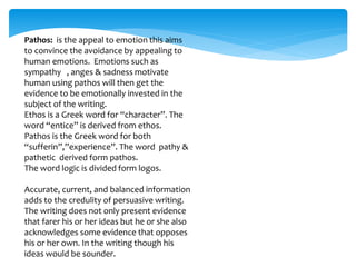 Presentation Tpic persuasive writing | PPT