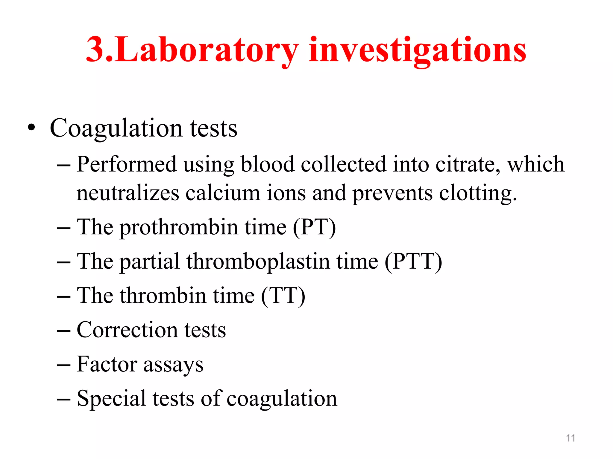 Presantation on bleeding disorder in pediatric patients | PPT
