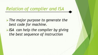 instruction set Architecture.....(ISA) | PPTX