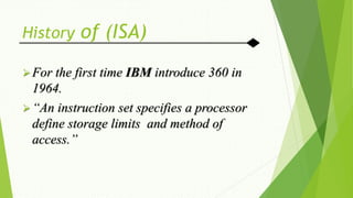 instruction set Architecture.....(ISA) | PPTX