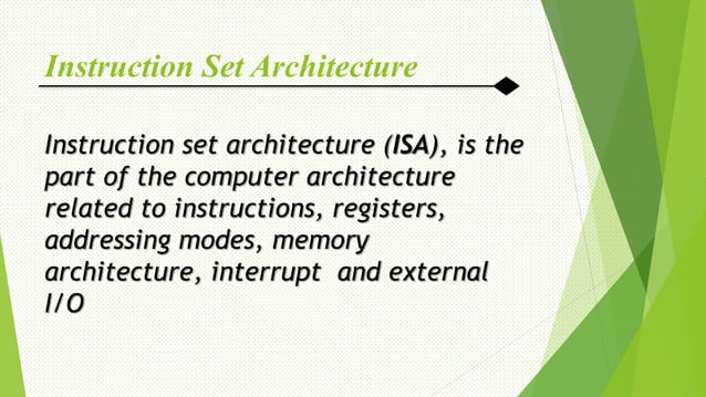 instruction set Architecture.....(ISA) | PPTX