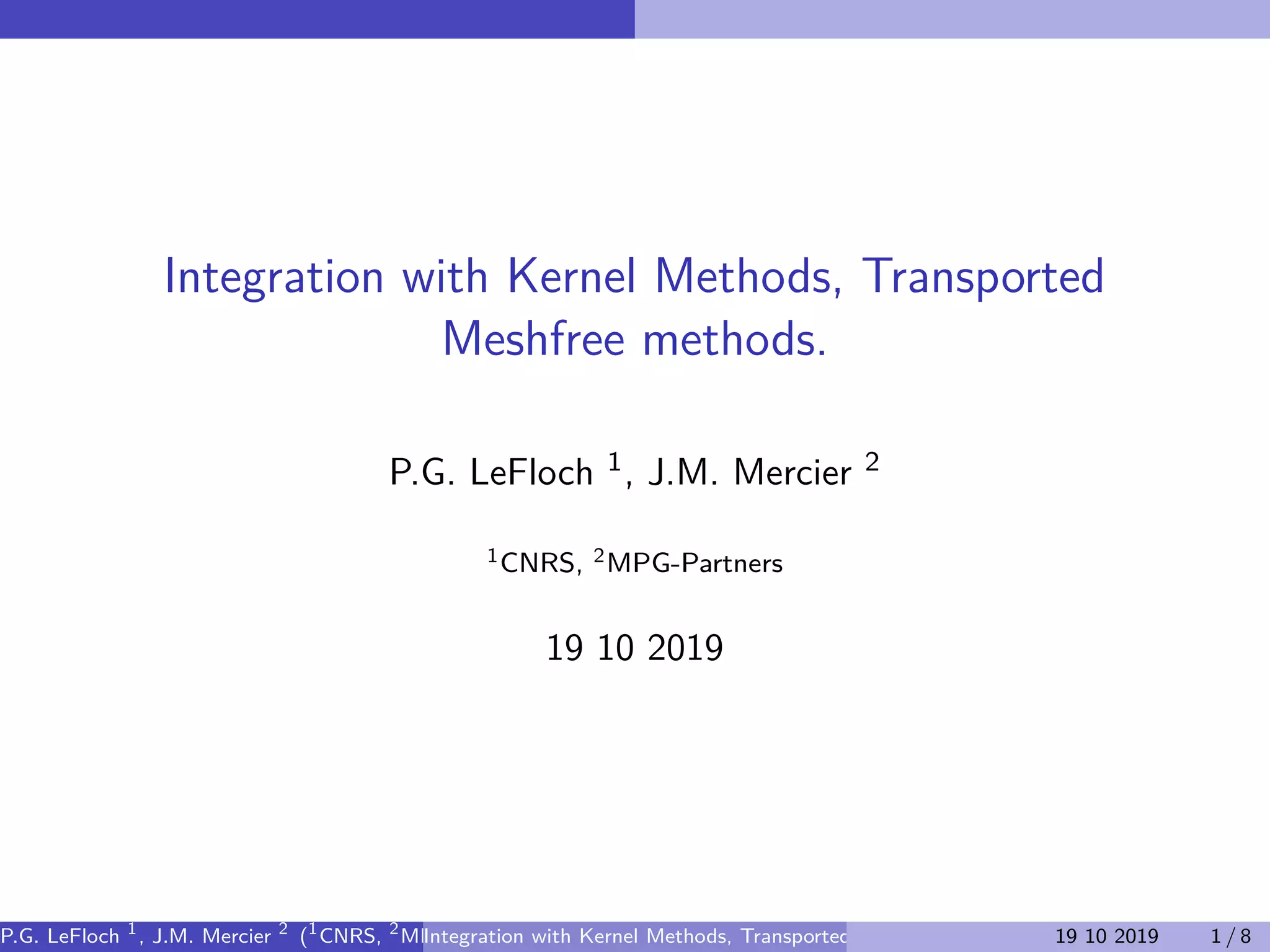 Integration with kernel methods, Transported meshfree methods | PDF | 3-D Graphics | Computer ...