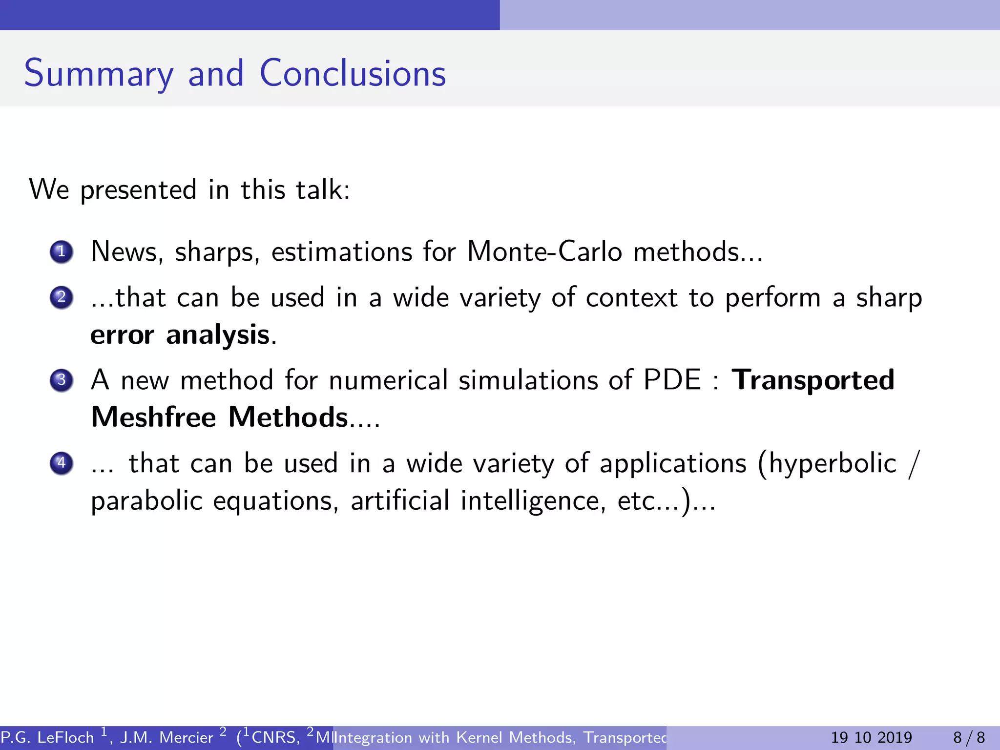 Integration with kernel methods, Transported meshfree methods | PDF | 3-D Graphics | Computer ...