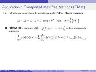 Integration with kernel methods, Transported meshfree methods | PPT