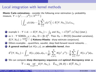 Integration with kernel methods, Transported meshfree methods | PDF | 3 ...