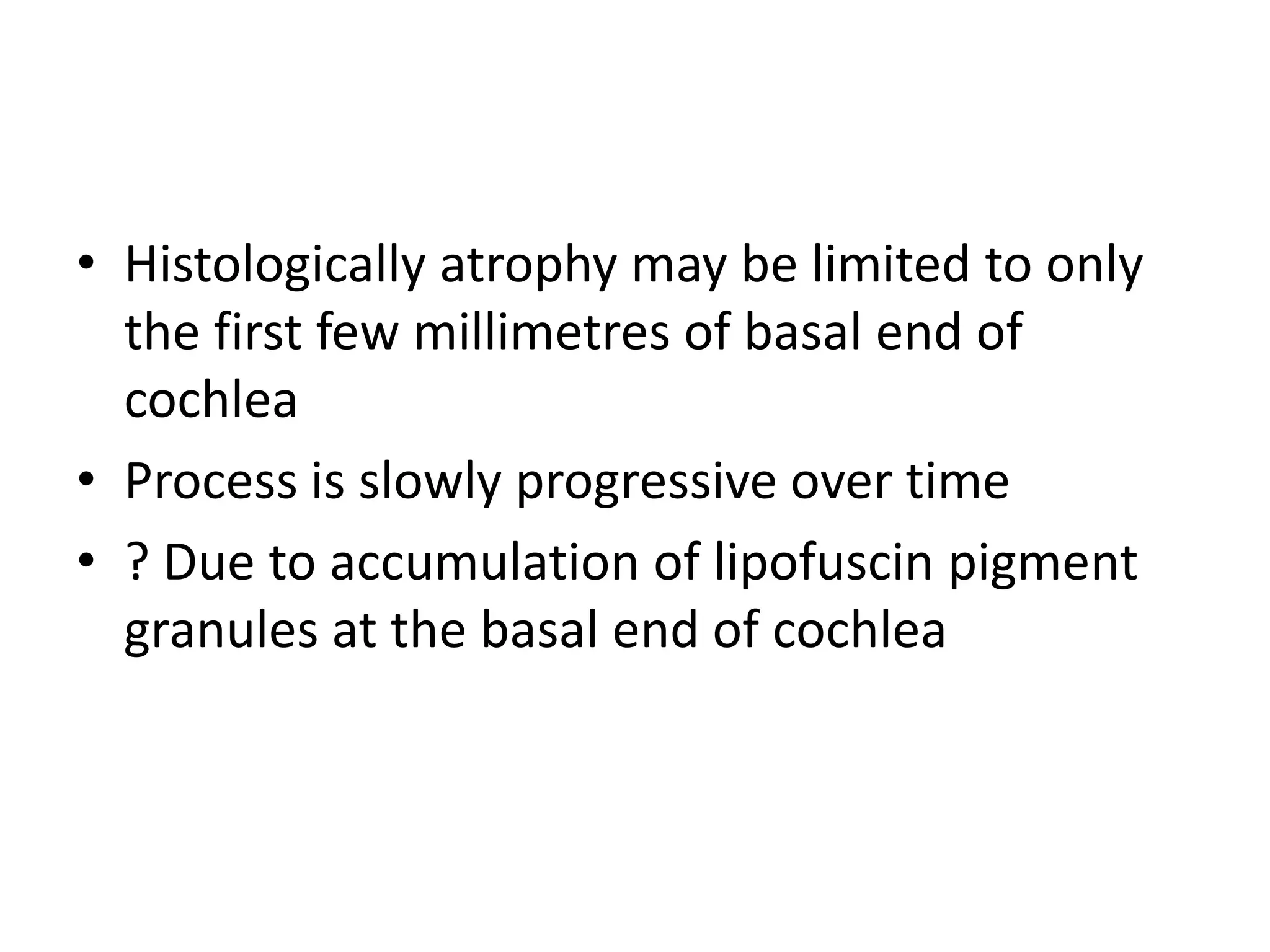 Presbycusis, deafness of old age | PPTX