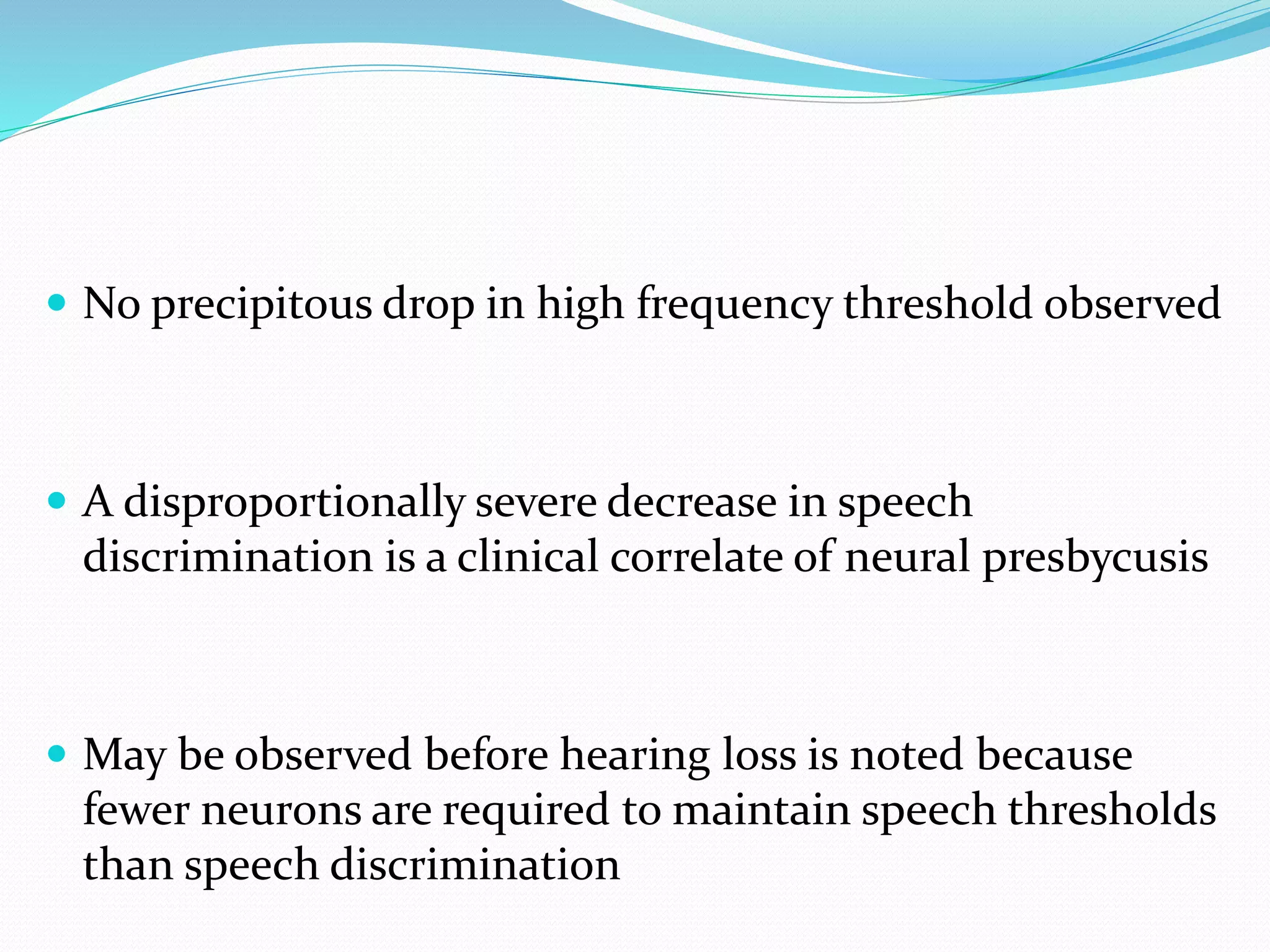 Presbycusis and noise induced hearing loss | PPTX