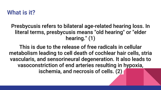 Presbycusis.pptx | Free Download