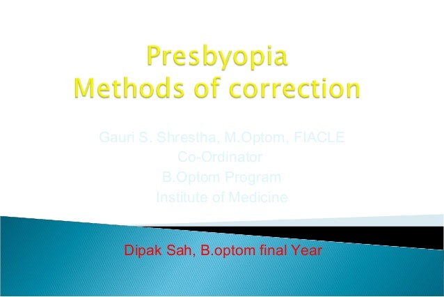 Presbyopia | PPT