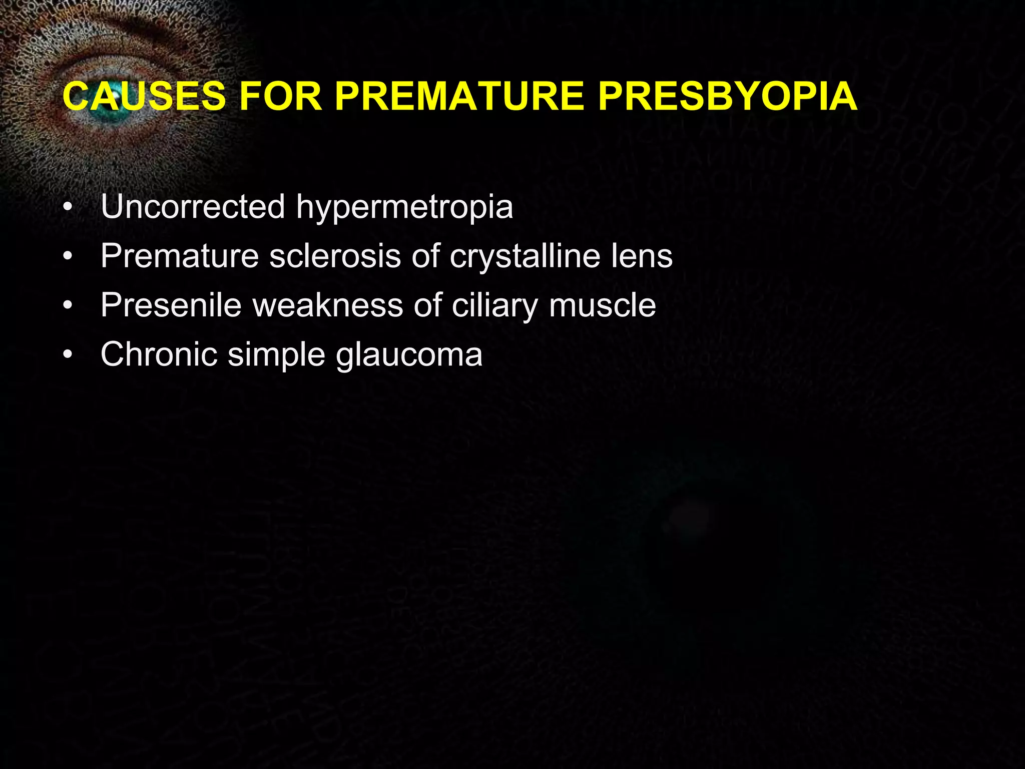 Presbyopia | PPTX