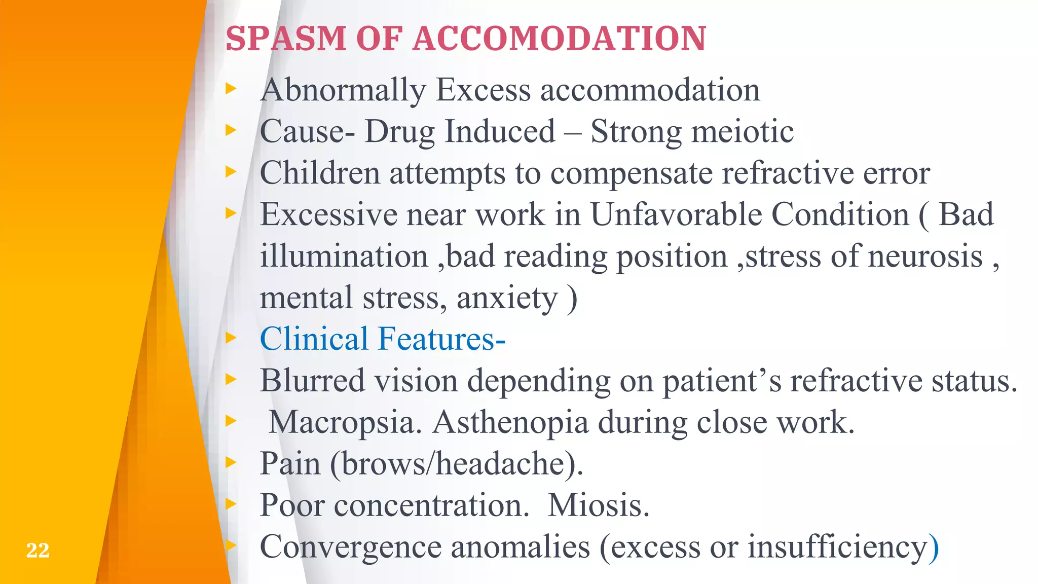 Presbyopia,Accommodation Anomalies | PPTX