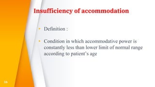 Presbyopia,Accommodation Anomalies | PPT