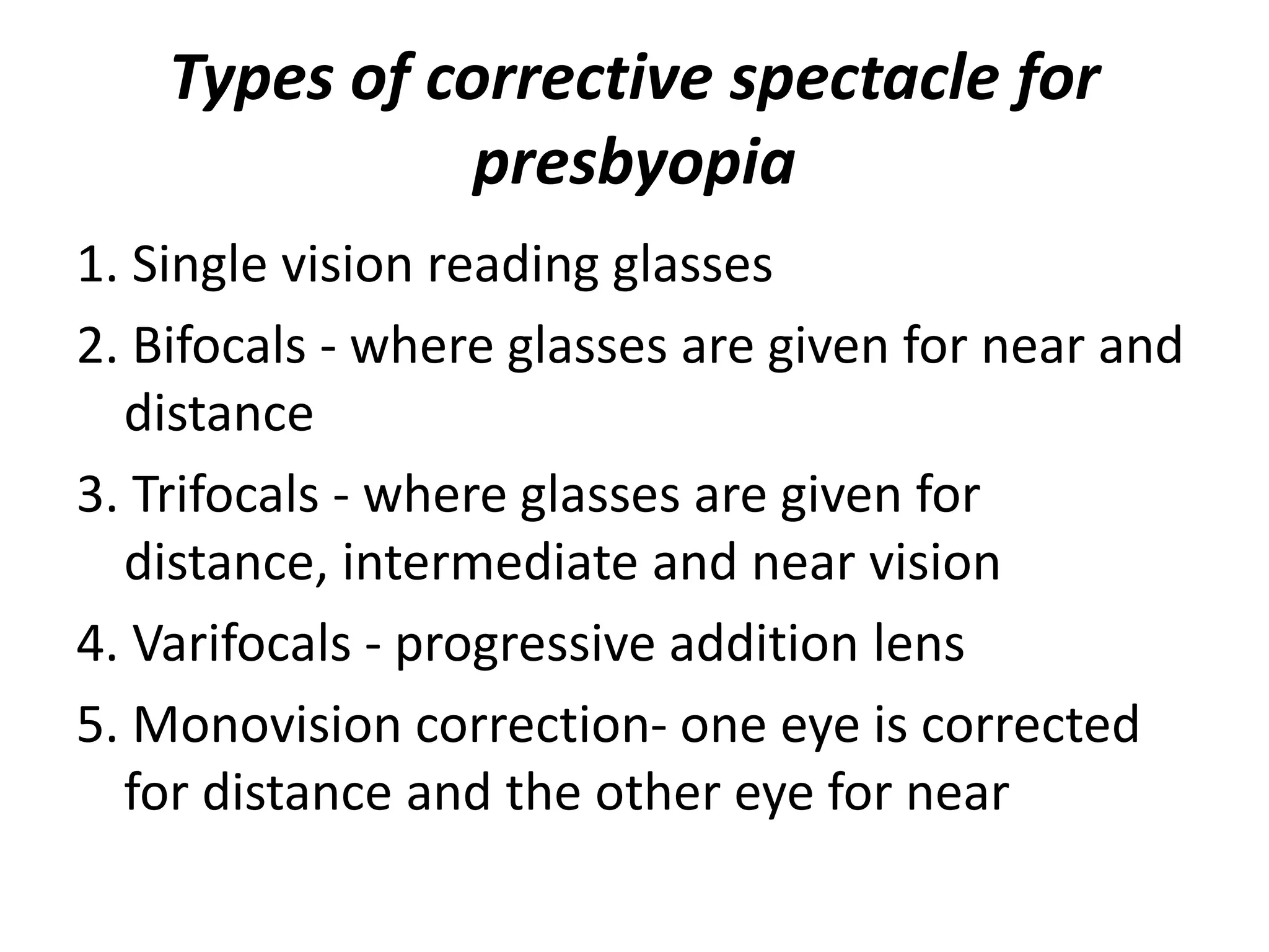 Presbyopia | PPTX