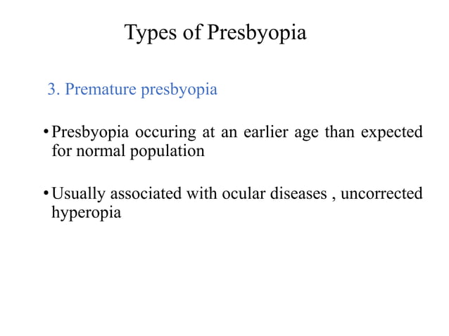 Presbyopia - refraction and management-Archana.pptx