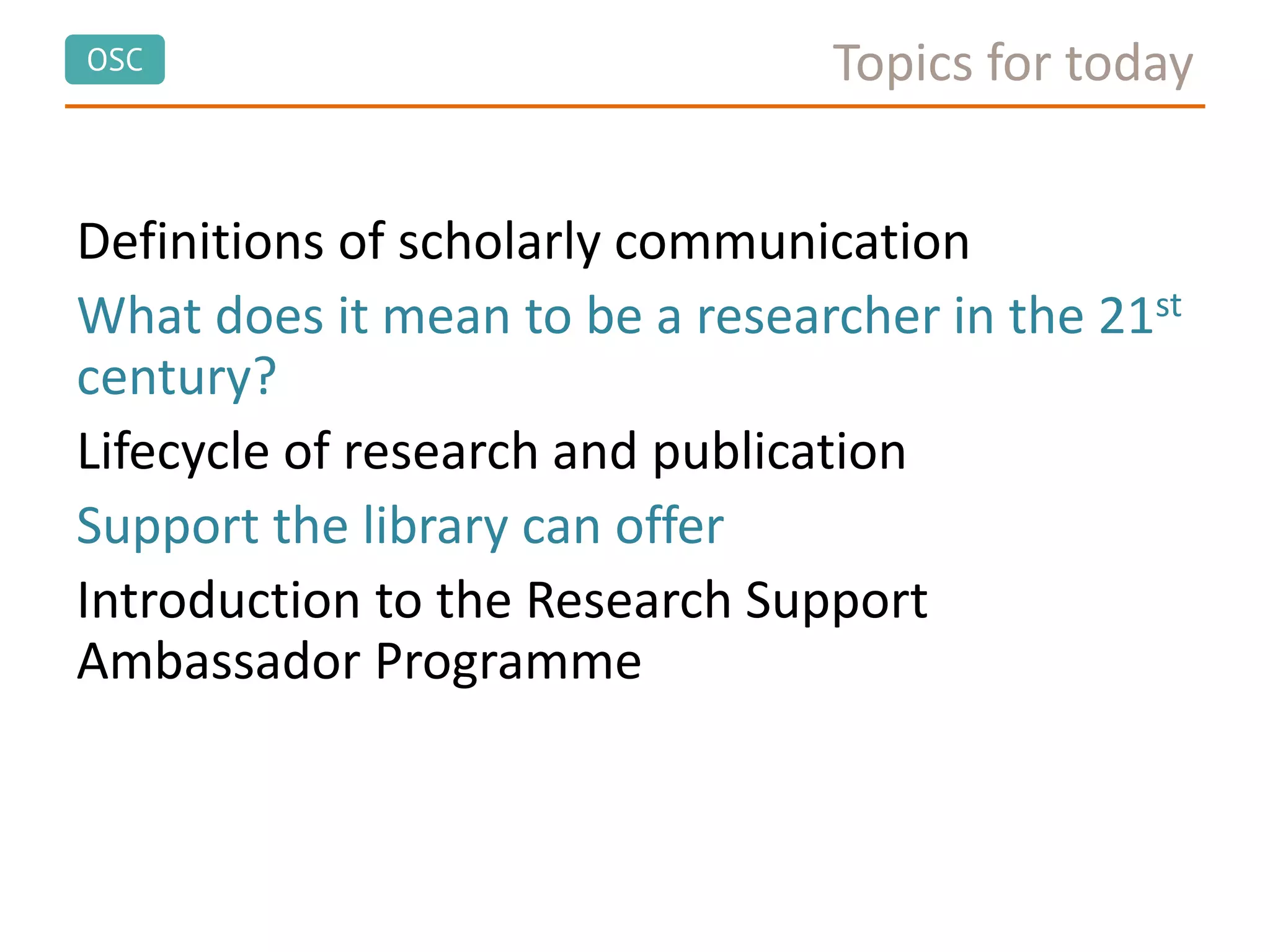 Scholarly Communication 101 Pptx