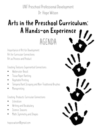 Arts in the Preschool Curriculum: A Hands On Experience | PDF