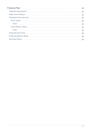 Preschool Business Plan Example | Upmetrics | PDF