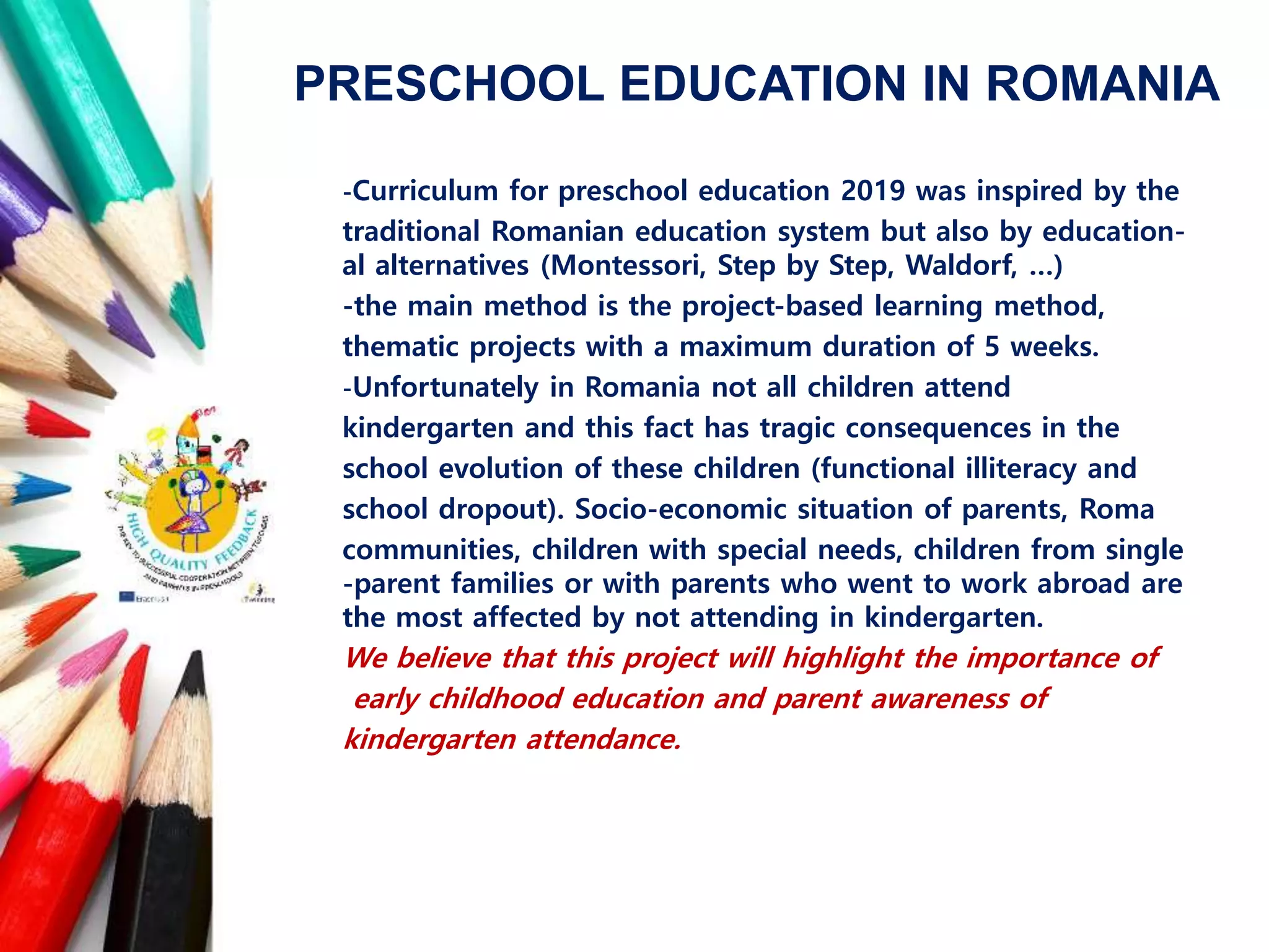 Preschool Education Romania | PPTX
