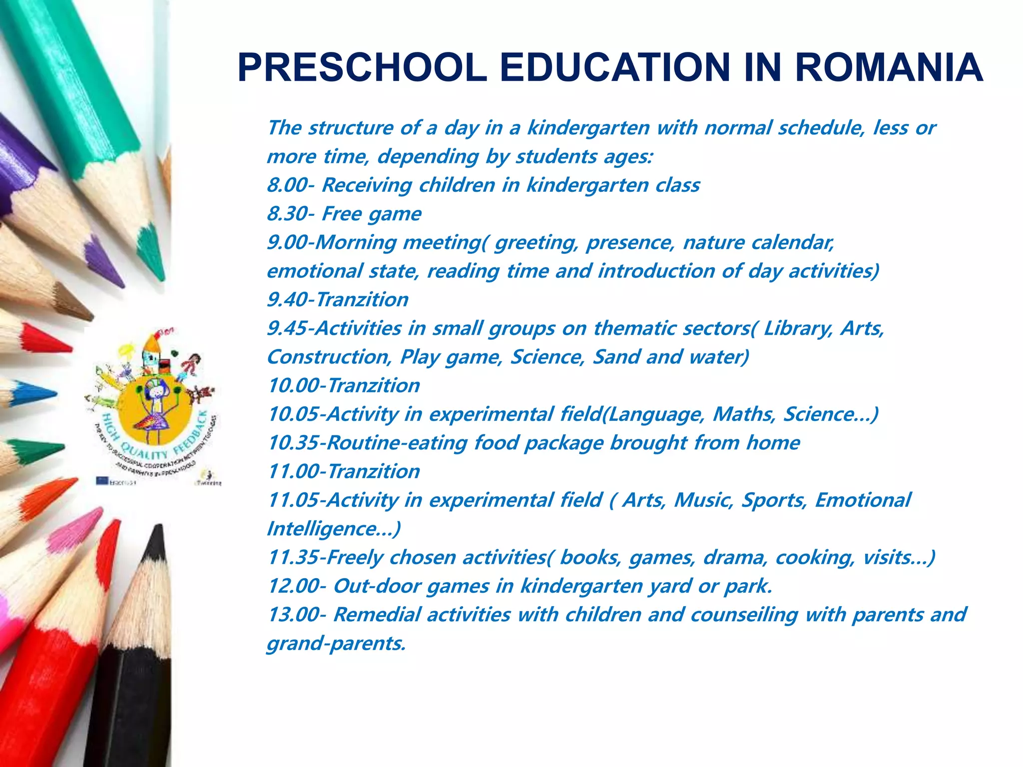Preschool Education Romania | PPTX