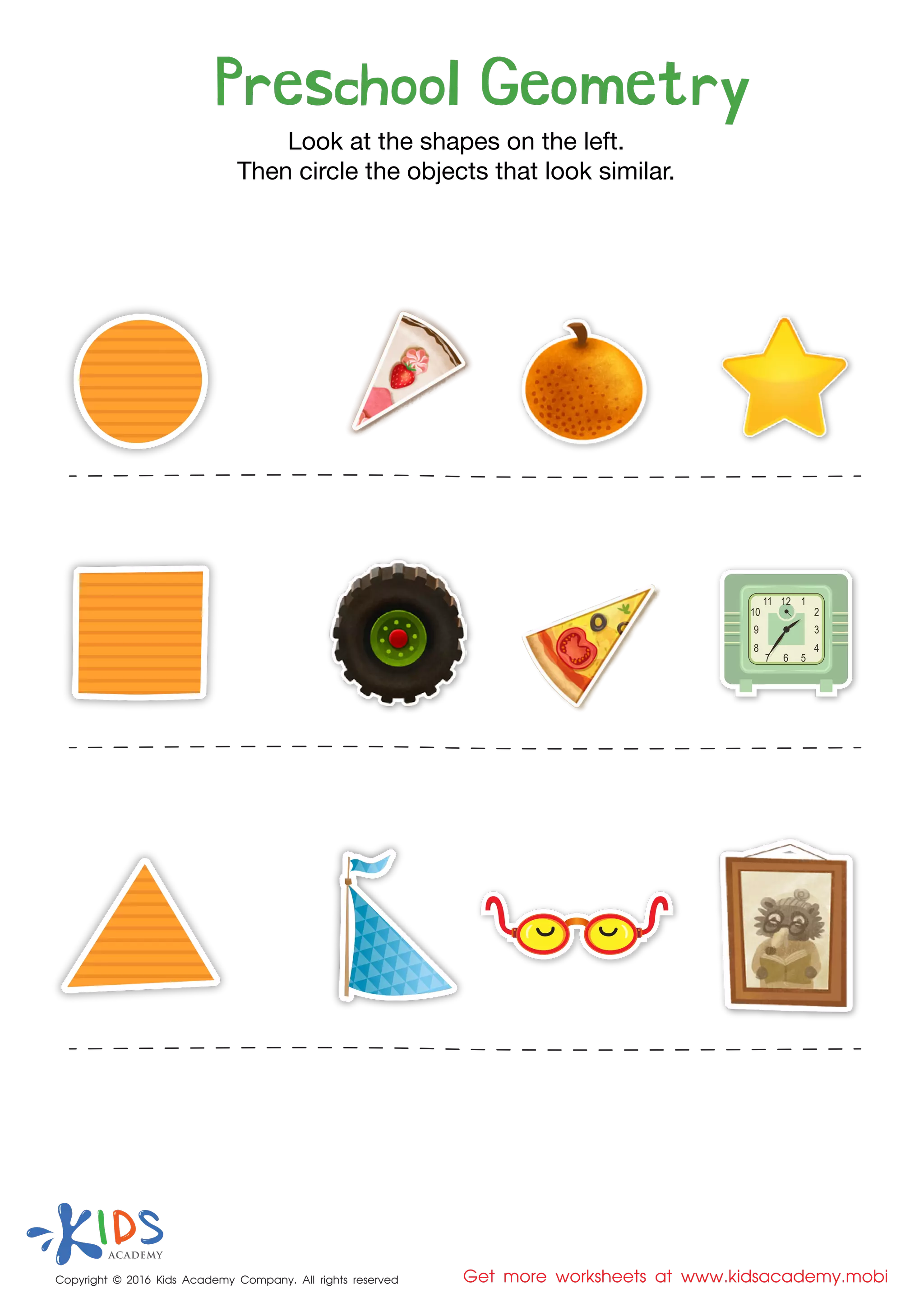 Preschool Geometry - Learning Shapes for Kids | PDF