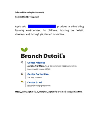 Preschool in Rajasthan,Preschool Jaipur Rajasthan | PDF