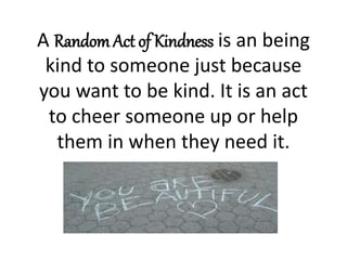 Preschool intro to 5 day kindness challenge | PPTX