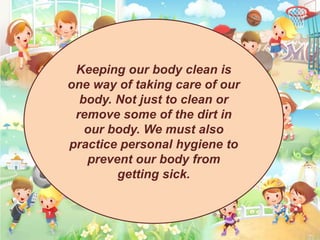 Preschoollesson5 waystotakecareofthebody | PPTX