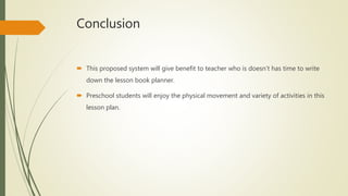 Preschool lesson planner | PPT