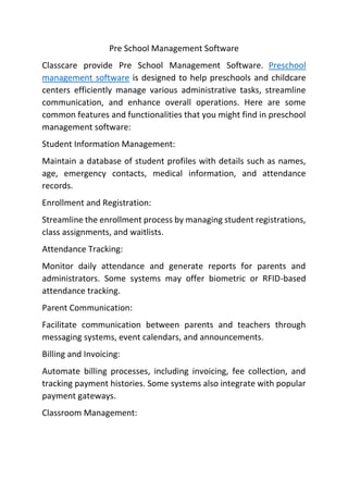 Pre School Management Software .docx